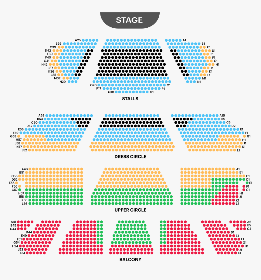 London Coliseum Seating Map, HD Png Download , Transparent Png Image ...