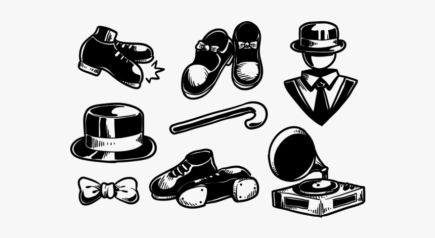 Vintage Hand Drawn Tap Dance Vectors, HD Png Download , Transparent Png ...