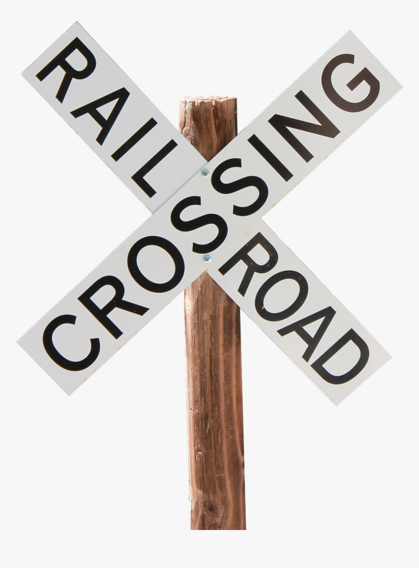 Railroad Crossing Sign Train Railway, HD Png Download , Transparent Png ...