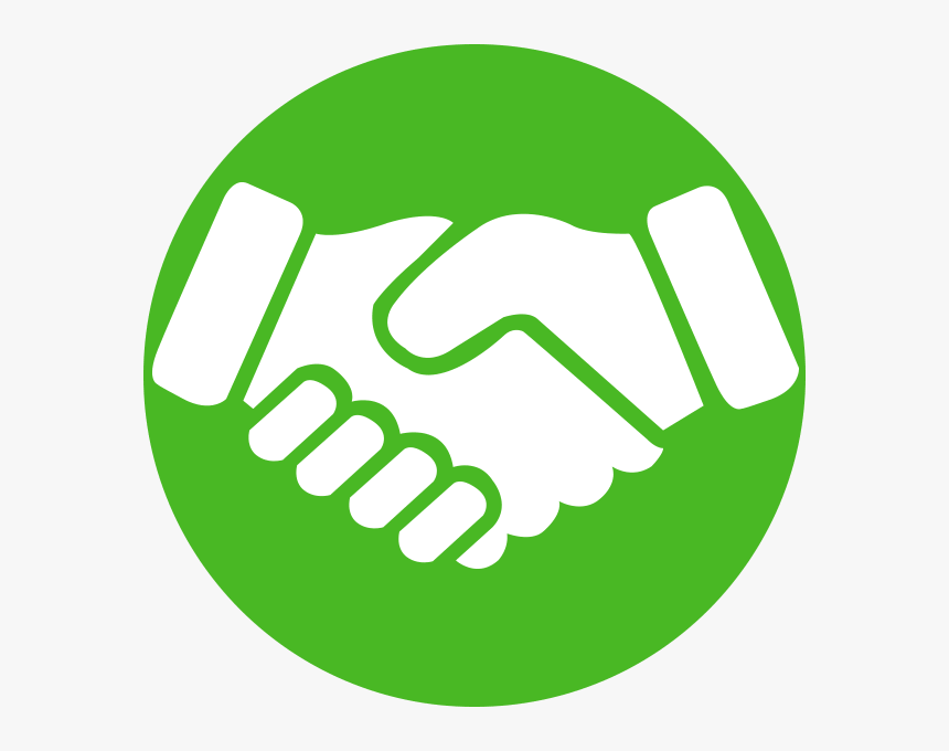Green Shake Hand Logo, HD Png Download , Transparent Png Image - PNGitem
