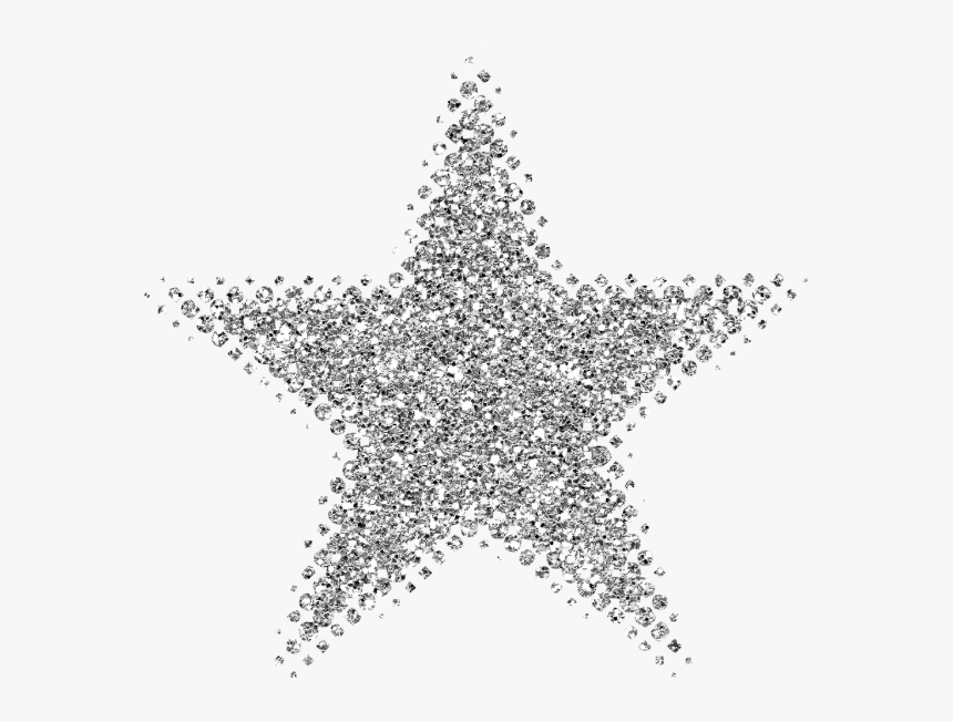 Collection Of Glitter Star High Quality Ⓒ - Silver Glitter Star Clipart ...