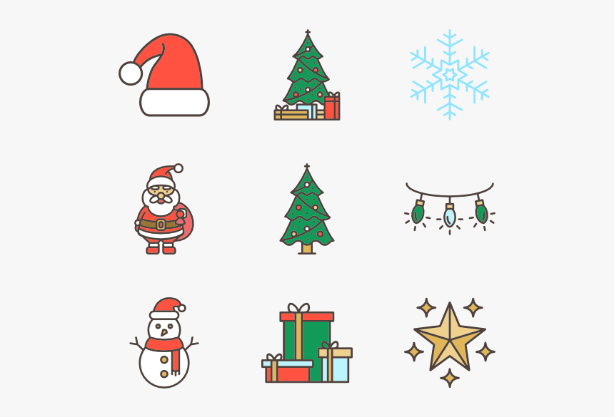 Christmas Png Image Background - Transparent Christmas Icons Png, Png ...