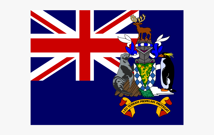 Flag Of South Georgia And The South Sandwich Islands - Crest, HD Png ...