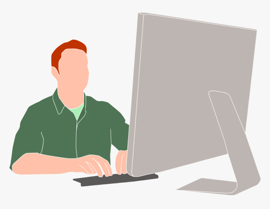 Praca Przy Komputerze Png - Computer Teaching Logo, Transparent Png ...