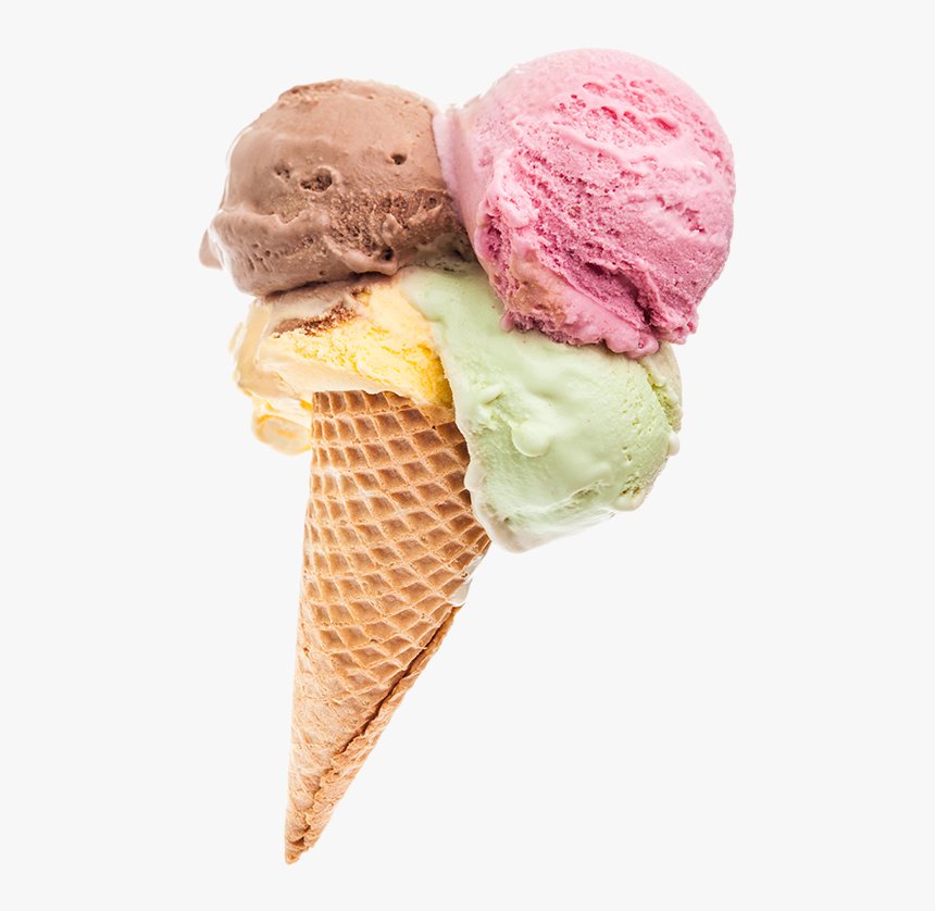 Gelato Ice Cream Cone, HD Png Download , Transparent Png Image - PNGitem