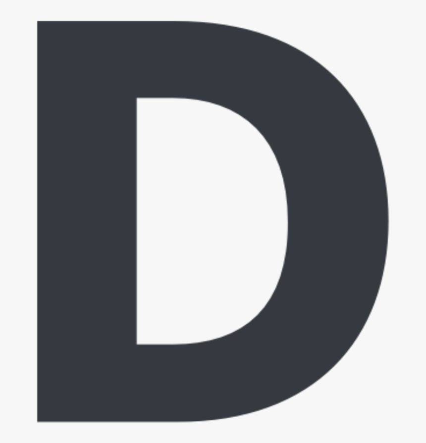 D Character Alphabet Letter Icon, HD Png Download , Transparent Png ...