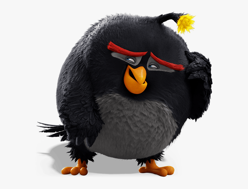 Angry Birds Bomb Character - Angry Birds Movie Bomb Png, Transparent ...