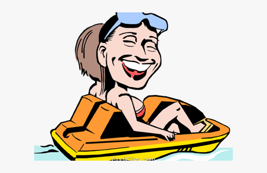 Paddling A Canoe Clipart