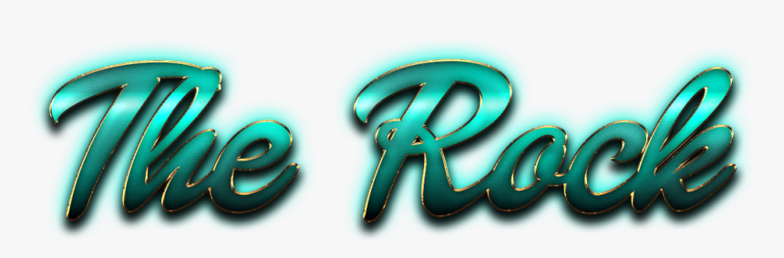 The Rock Name Logo Png - Graphic Design, Transparent Png , Transparent ...
