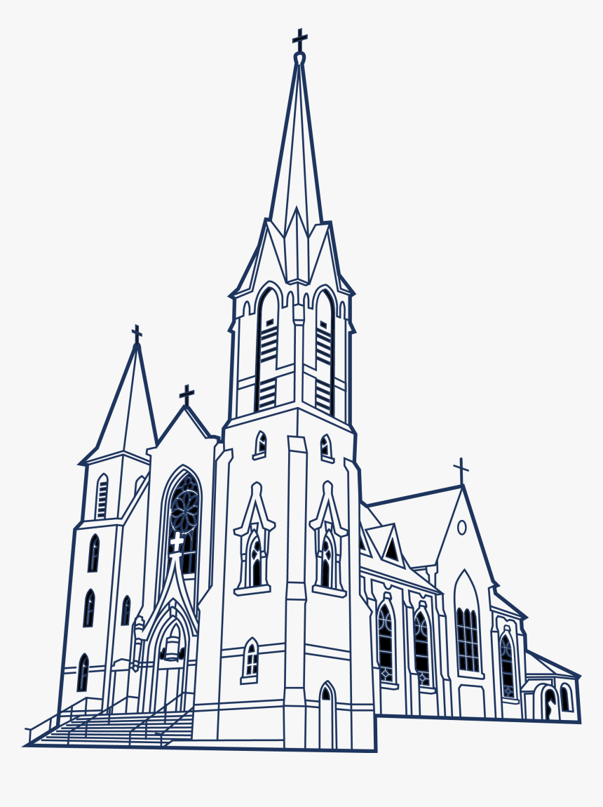 Church Line Drawing