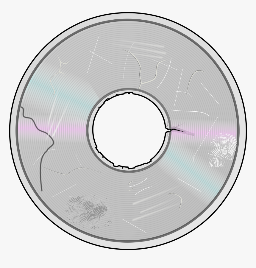 Scratched Cd Clipart, HD Png Download , Transparent Png Image - PNGitem