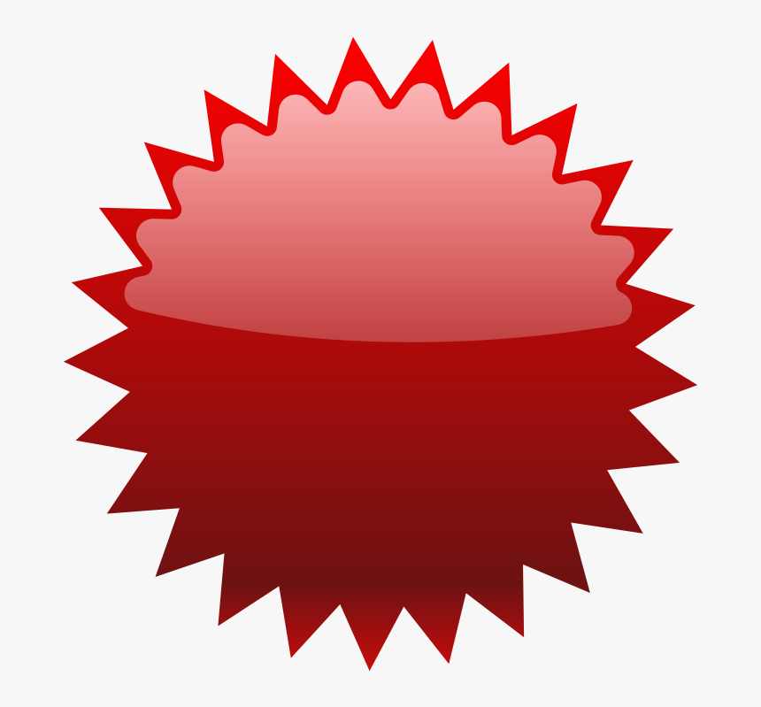 Blank Price Tag - Red Starburst Clipart, HD Png Download , Transparent ...