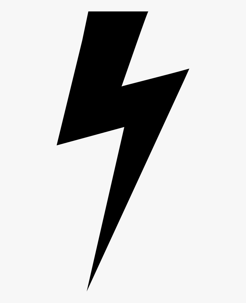 Lightning Bolt Black Shape - Lightning Bolt Shape Png, Transparent Png ...