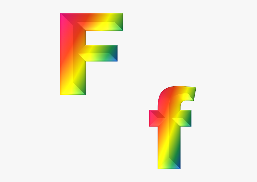 F Letter Png High Quality Image - Upper And Lower Case F, Transparent ...