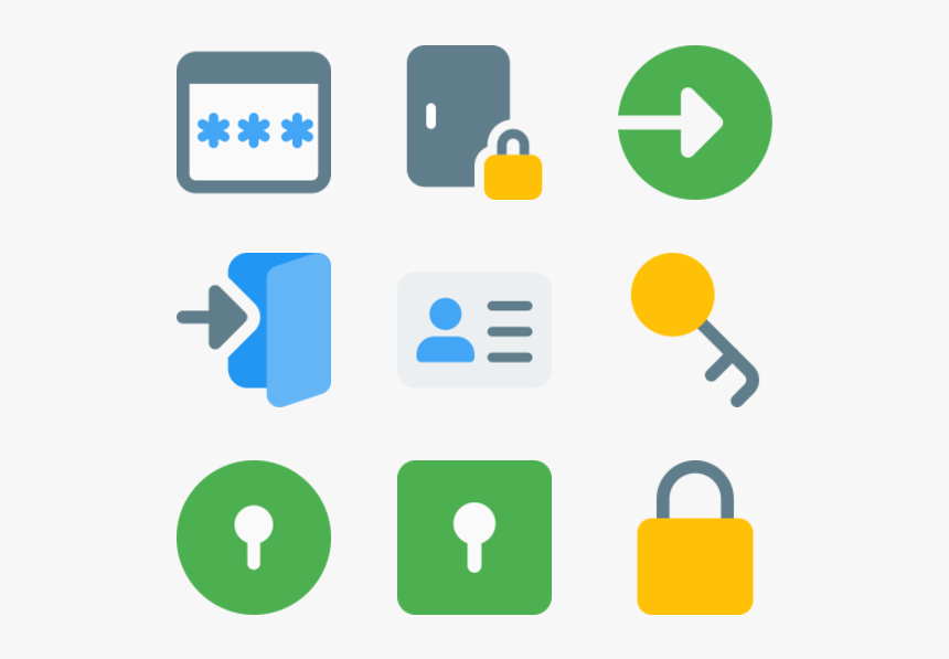 Login - Transparent Background Lock Icon Png, Png Download ...