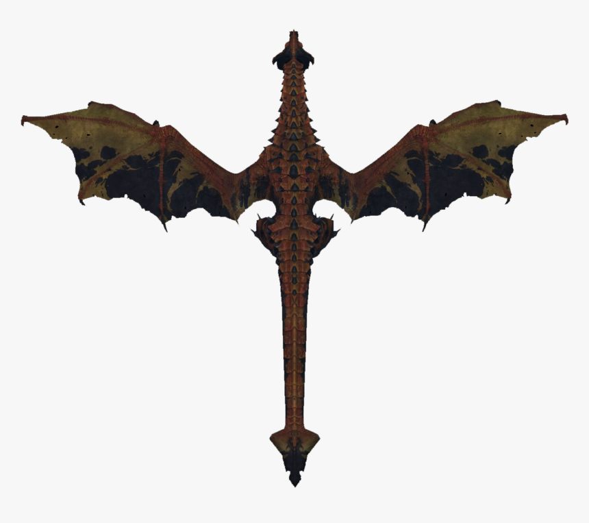 Skyrim Dragon Top View, HD Png Download , Transparent Png Image - PNGitem