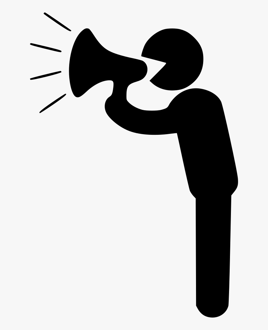 Transparent Megaphone Clipart Png - Person With Megaphone Icon, Png ...