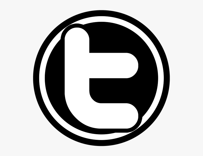 B&w Twitter Icon - Twitter Png Logo Preto, Transparent Png ...