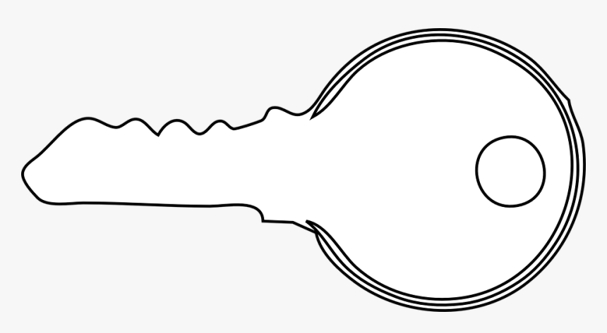 Key Outline Clip Art