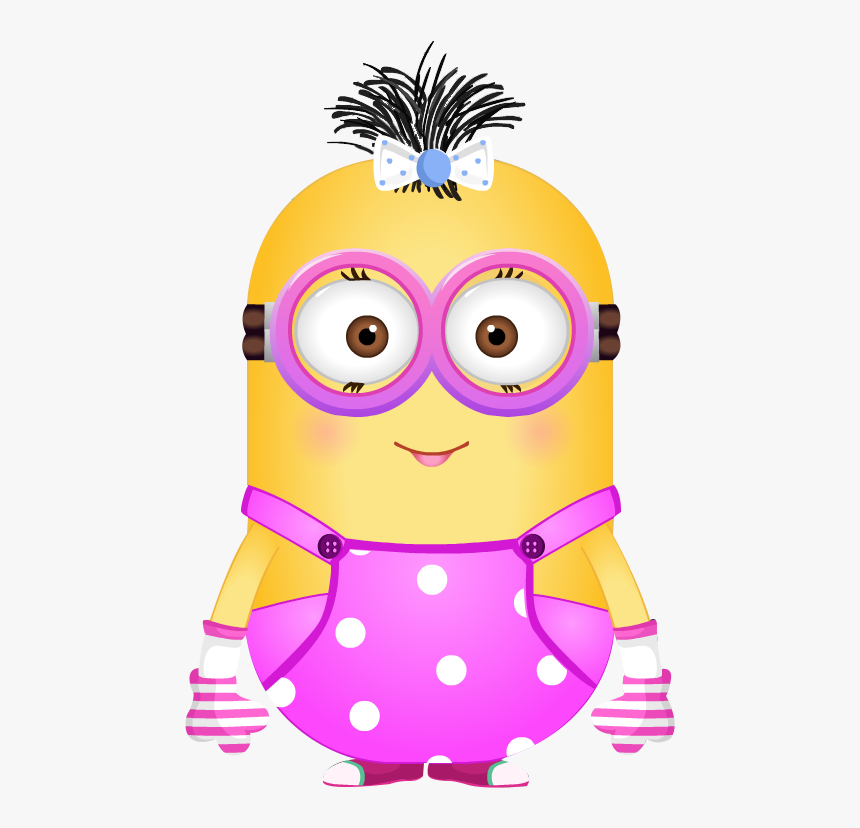 Minions Clipart Pink Dress - Minions Menina Png, Transparent Png ...