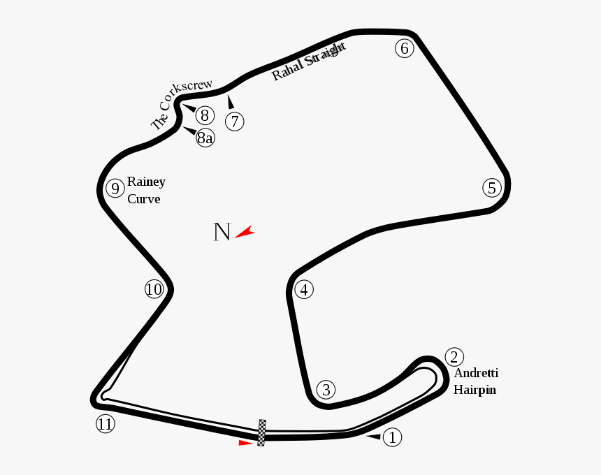 Laguna Seca Circuit Map, HD Png Download , Transparent Png Image - PNGitem