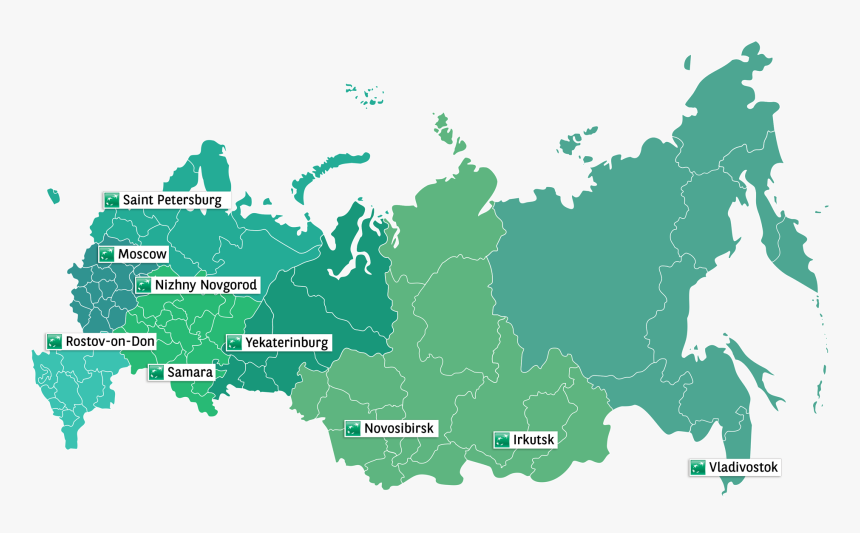 Map Of Russia Hd, HD Png Download , Transparent Png Image - PNGitem