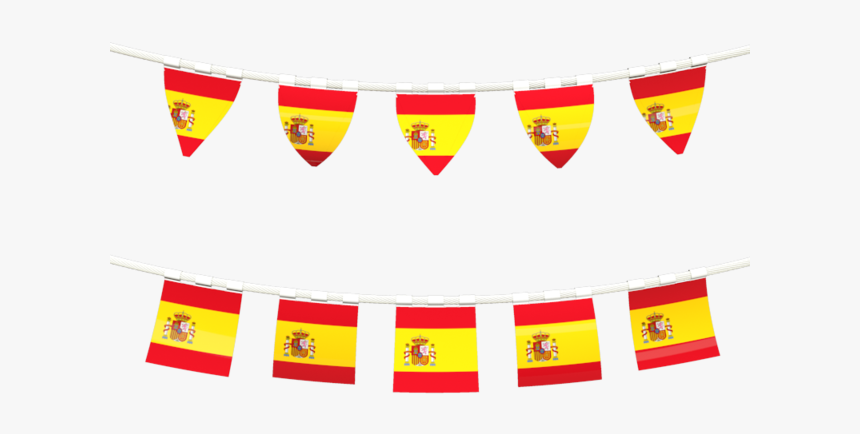 Rows Of Flags - Spanish Flag Banner Png, Transparent Png , Transparent ...