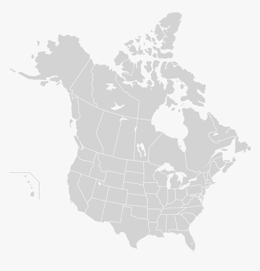 Clipart Map Of Us And Canada