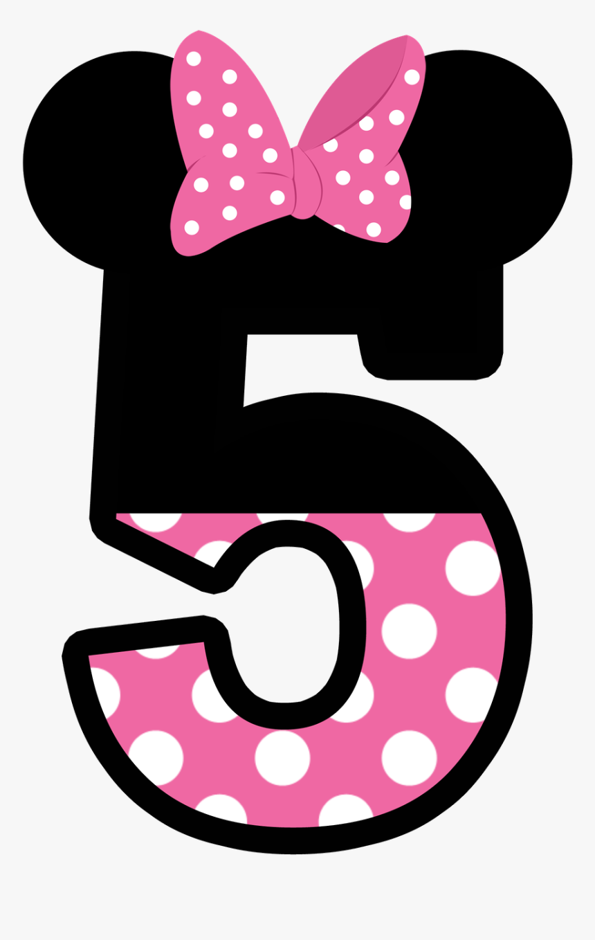 Minnie Mouse Number 5, HD Png Download , Transparent Png Image - PNGitem