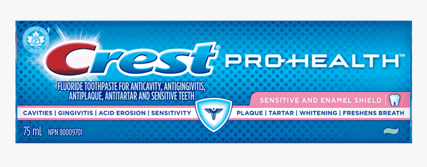 Crest Pro-health Sensitive Plus Enamel Shield Toothpaste, HD Png ...