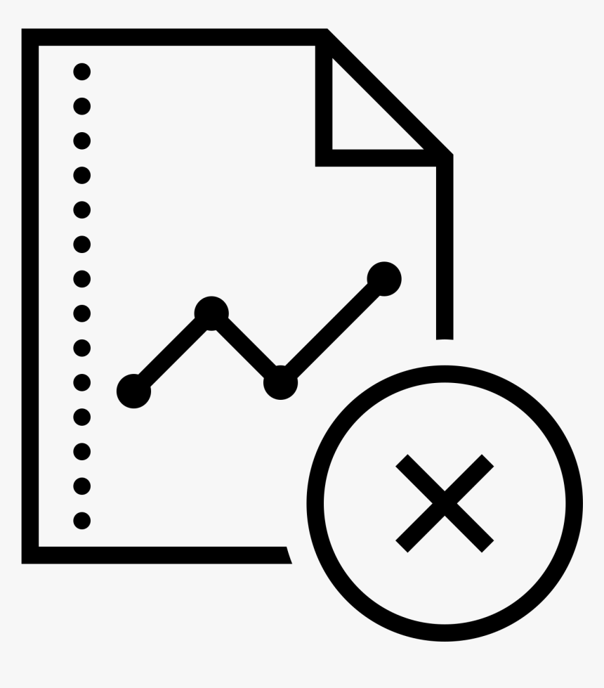 Delete Graph Report Icon, HD Png Download , Transparent Png Image - PNGitem