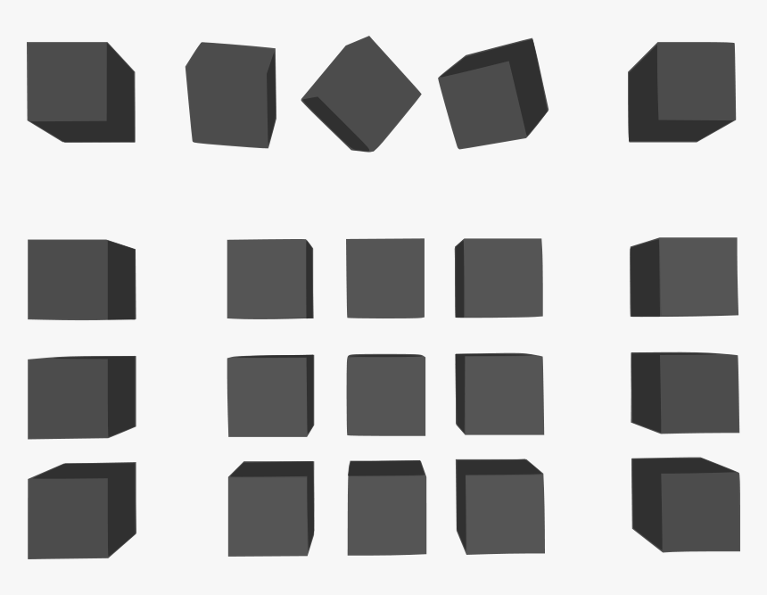 Simple Grey Cubes - Cubo Gris Png, Transparent Png , Transparent Png ...