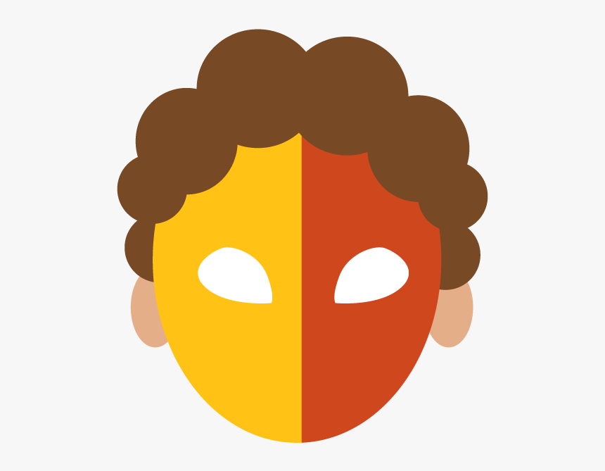 Facepainting Face Illustration Flat Art Paint - Illustration, HD Png ...