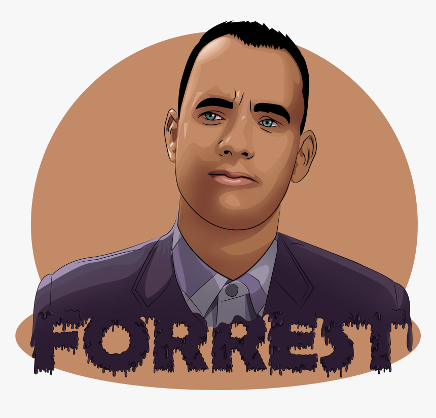 Forrest Gump Psd , Png Download - Illustration, Transparent Png ...