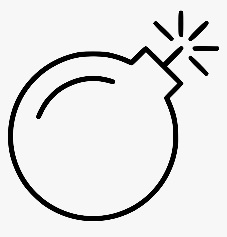 Bomb Bombshell Explosion Explosive - Line Art, HD Png Download ...