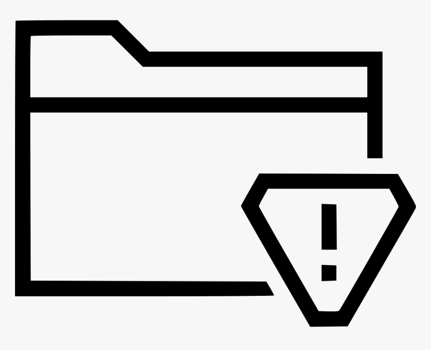 Folder Group Collection Empty Attention Warning - Marker Alert Icon, HD ...