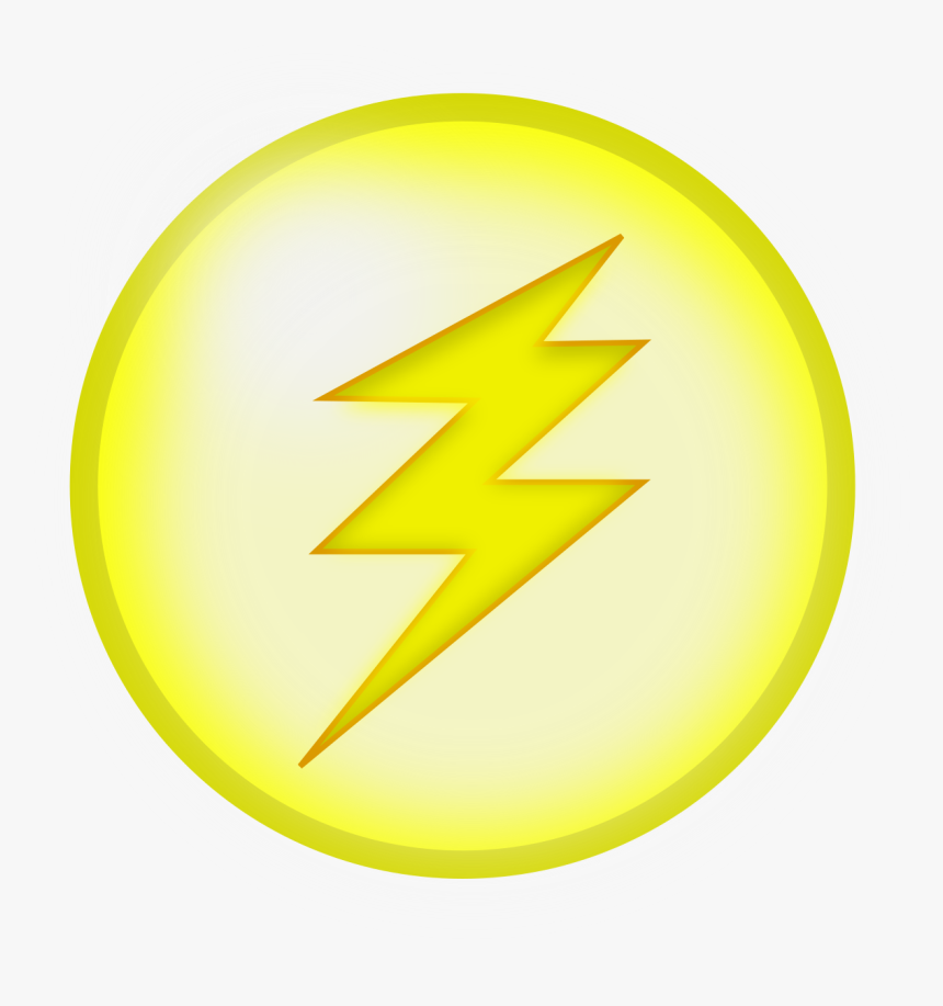 Lightning Icon Transparent Circle, HD Png Download , Transparent Png ...