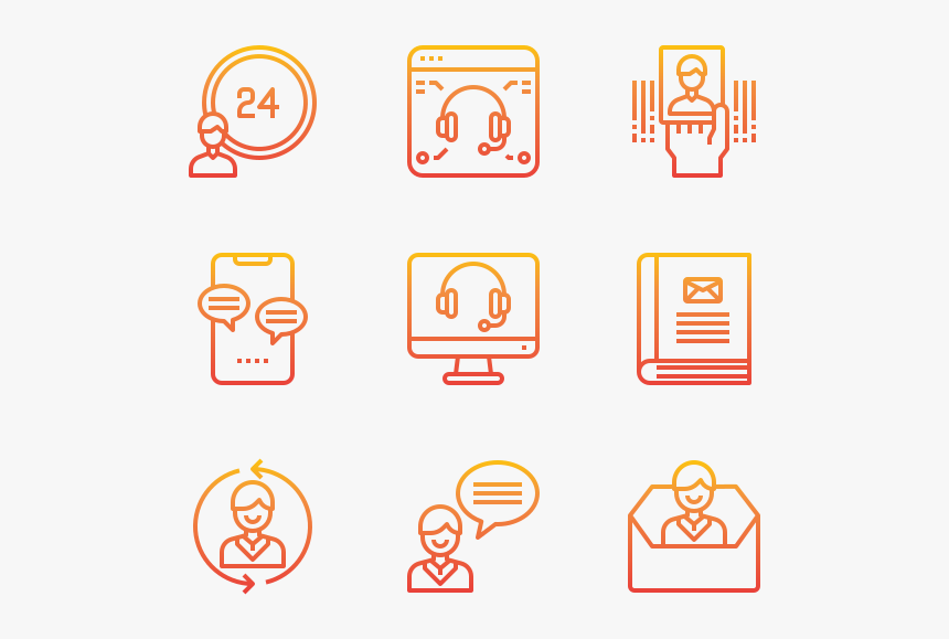 Contact And Message - Icon, HD Png Download , Transparent Png Image ...