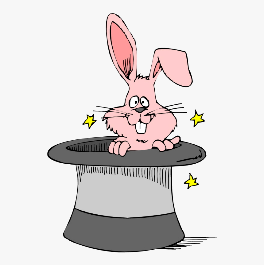 Rabbit In The Hat Cartoon, HD Png Download , Transparent Png Image ...