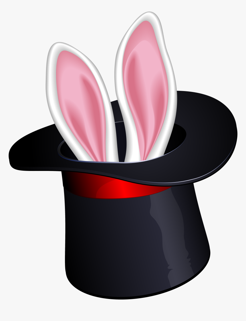 Transparent Rabbits Clipart - Clip Art Rabbit In Hat, HD Png Download ...