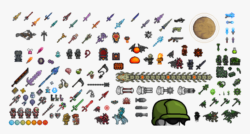 Download Террария Спрайты Clipart Minecraft Terraria - Terraria Fan ...