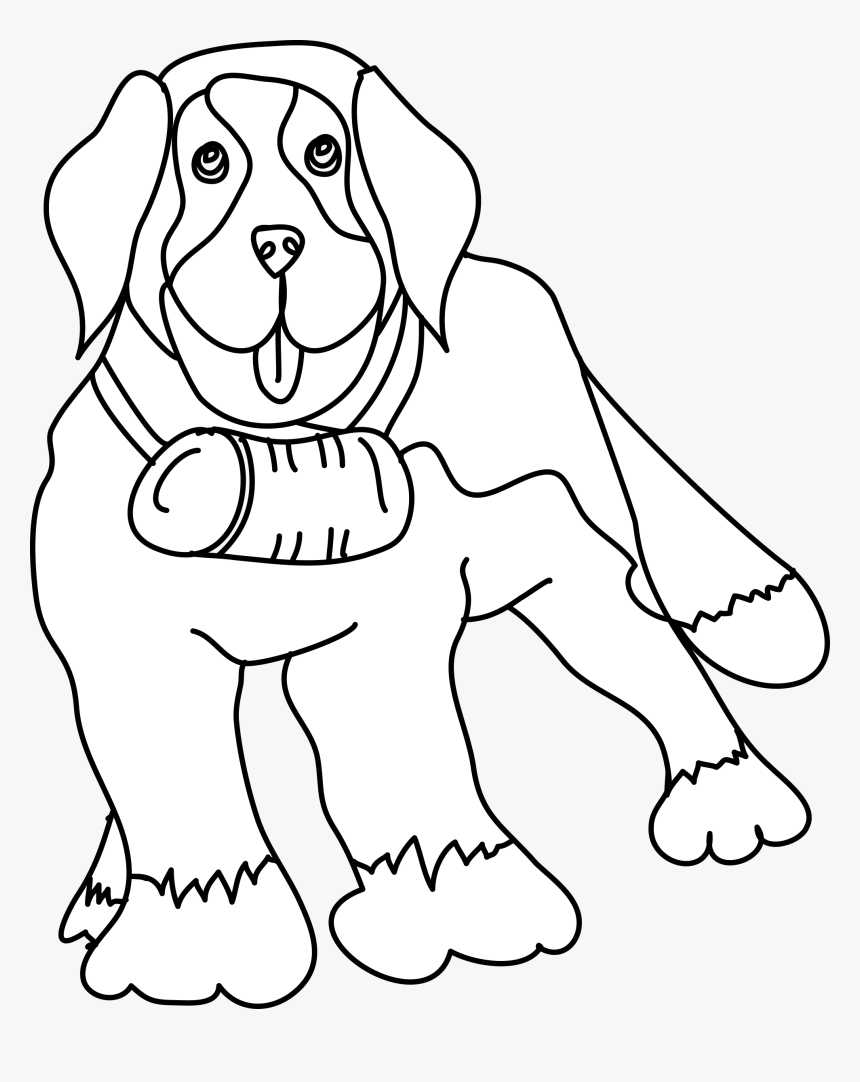 Transparent St Bernard Outline, HD Png Download , Transparent Png Image ...