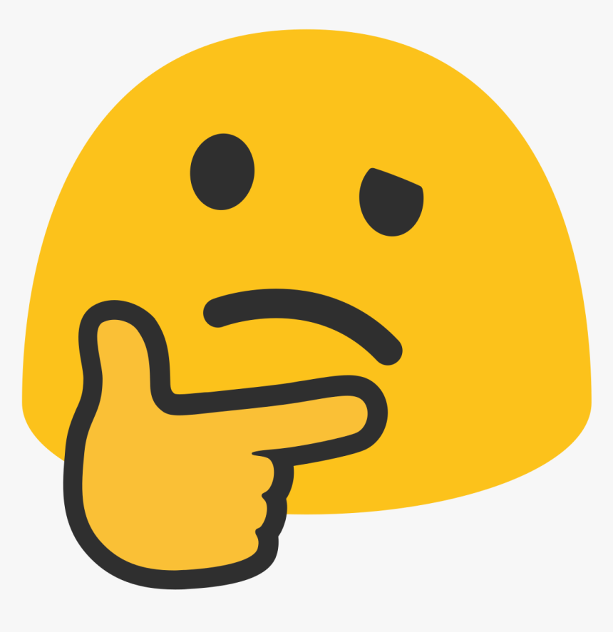 Discord Thinking Emoji Png - Thinking Emoji Transparent Background, Png ...
