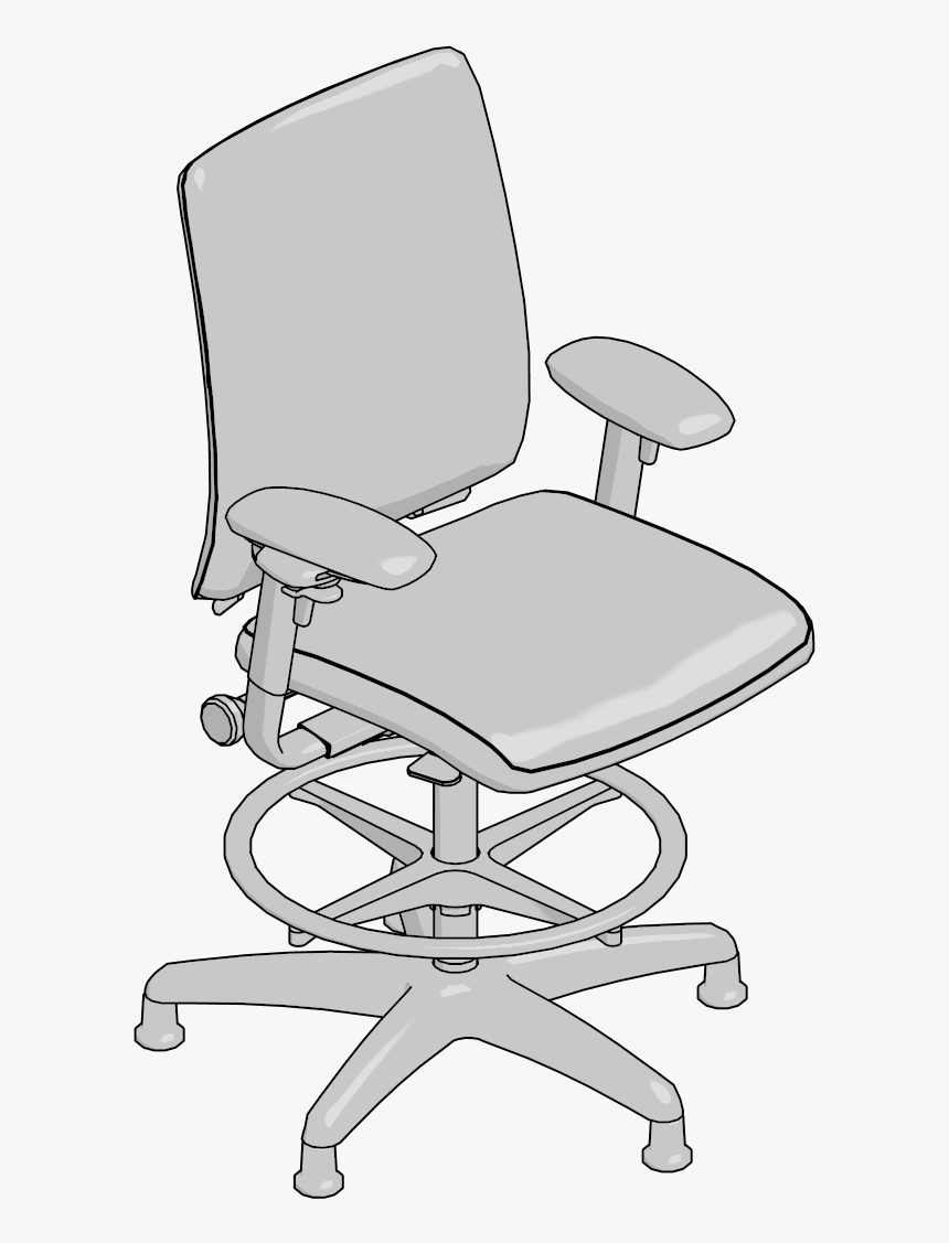 Transparent Desk Chair Clipart - Office Chair, HD Png Download ...