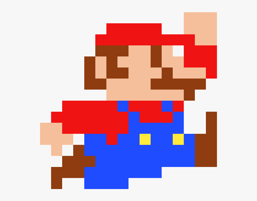 8 Bit Mario Silhouette