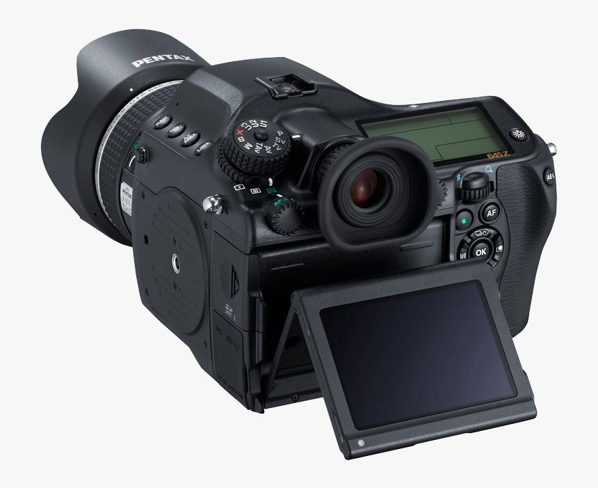 Pentax 645z Camera Rear View Transparent Image - Camera Dslr Back Png ...
