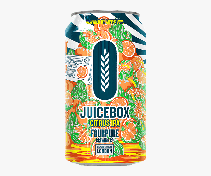 Juicebox Citrus Ipa By Fourpure - Fourpure Juicebox, HD Png Download ...