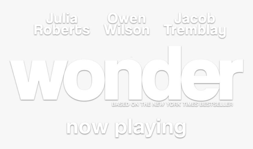 Synopsis - Wonder Jacob Tremblay Logo Png, Transparent Png ...