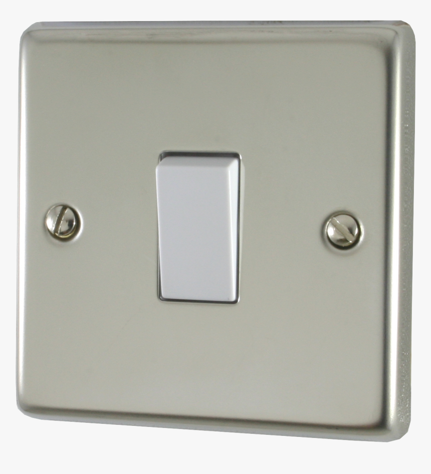 Polished Steel Light Switch, HD Png Download , Transparent Png Image ...