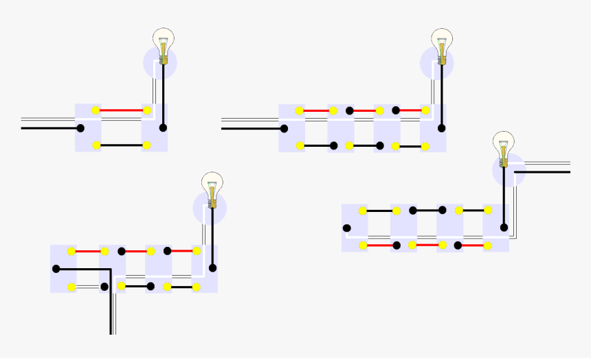 Multiway Switch Wiring - Multi Way Switch Diagram, HD Png Download ...